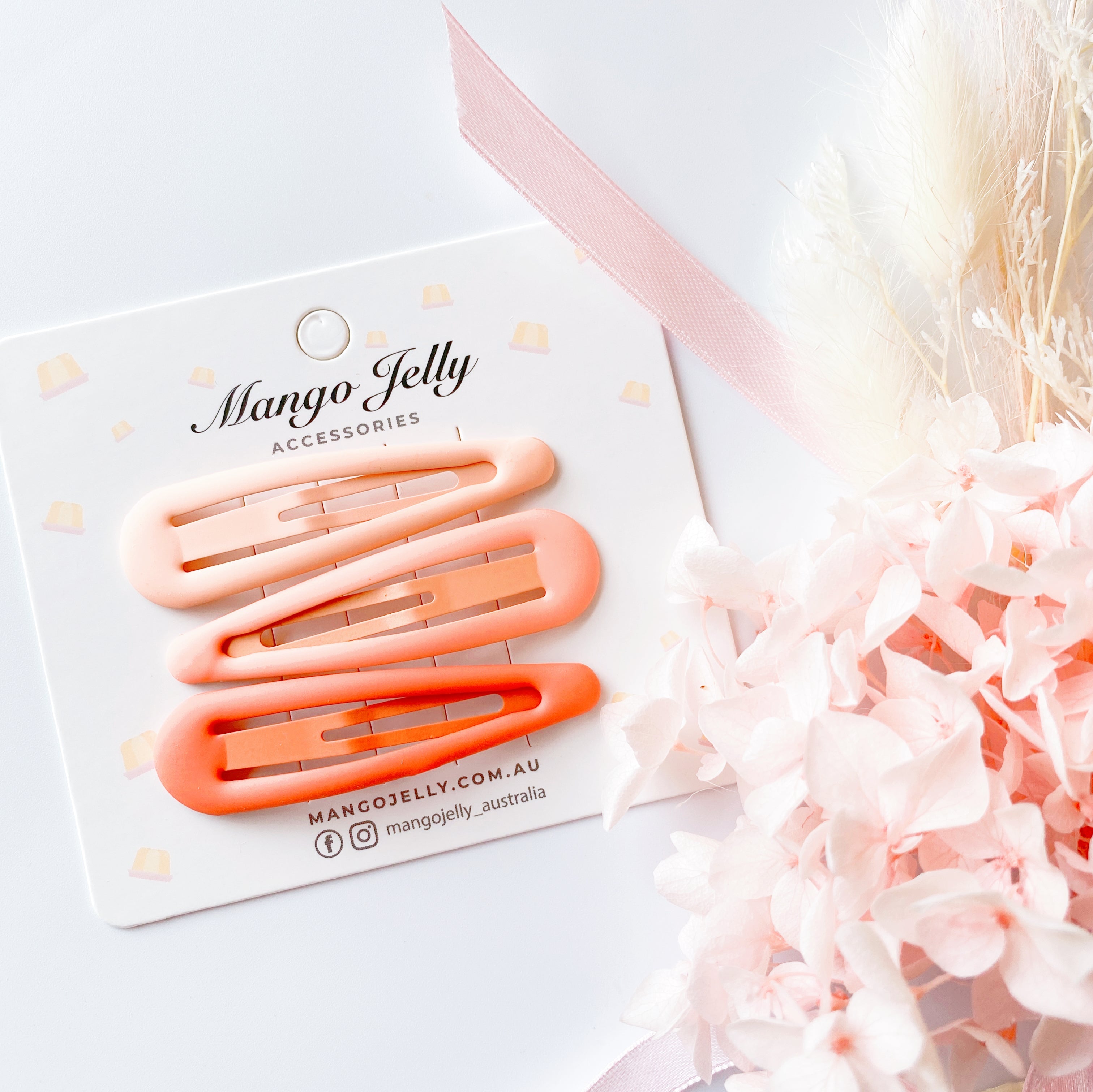 Peach | Large Pastel Coated Classic Snaps – Sugar High Collection